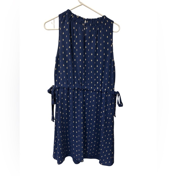Juicy Couture | Dresses | Navy Blue Sleeveless Dress With Gold Accents ...